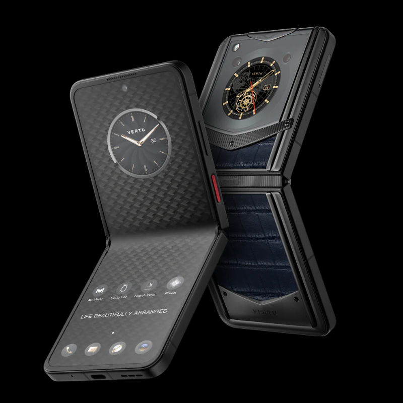 Vertu ironflip pre-order navy blue alligator skin