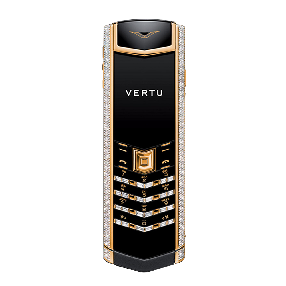 Vertu Signature S Yellow Gold Diamond Bag Keys Like New